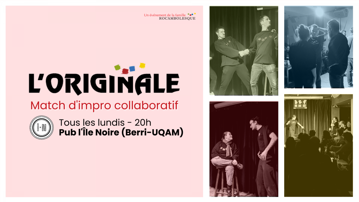 La Rocambolesque présente Impro L'ORIGINALE d'été - Le Spectacle du Partage (11 septembre @L'Île ...