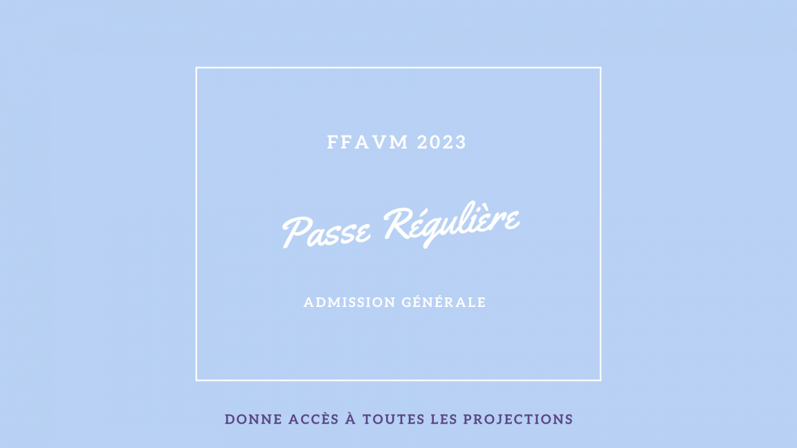 FFAVM présente Passe Régulière - Du 26 au 29 avril 2023 - Théâtre du Marais, Val-Morin, QC ...