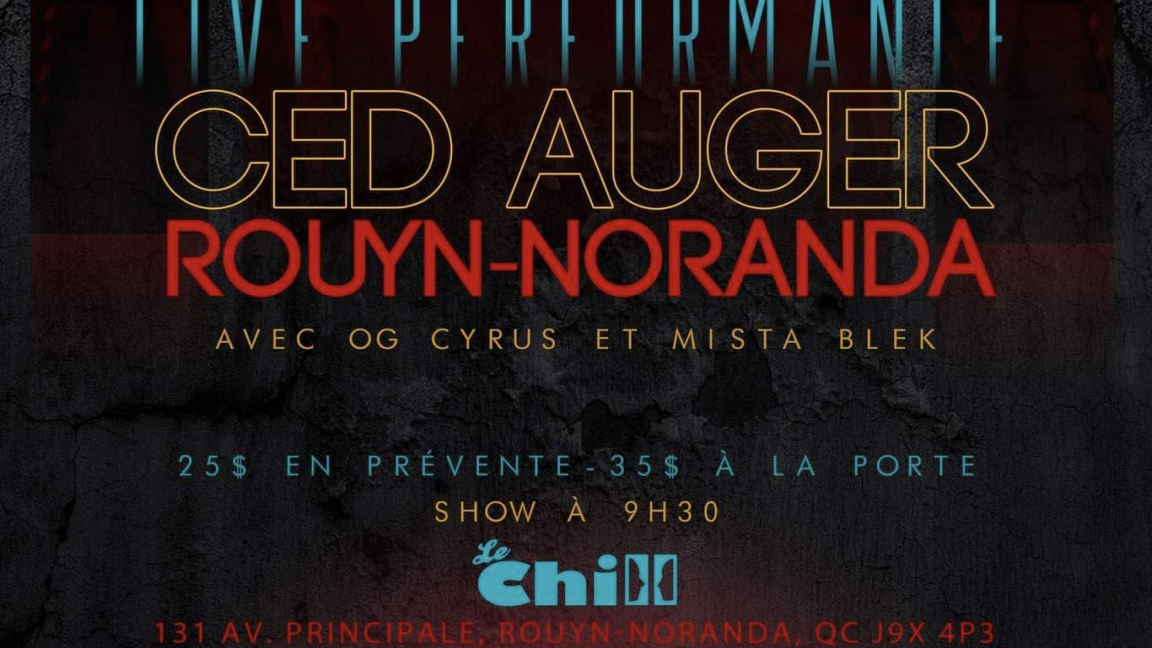 le chill présente Ced Auger - 17 mars 2023 - Bar le chill, Rouyn ...
