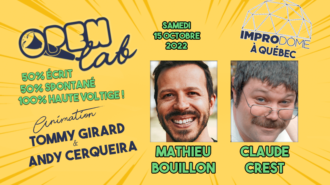 Soirées OpenLab présente OpenLab // Claude Crest & Mathieu Bouillon - 15 octobre 2022 ...