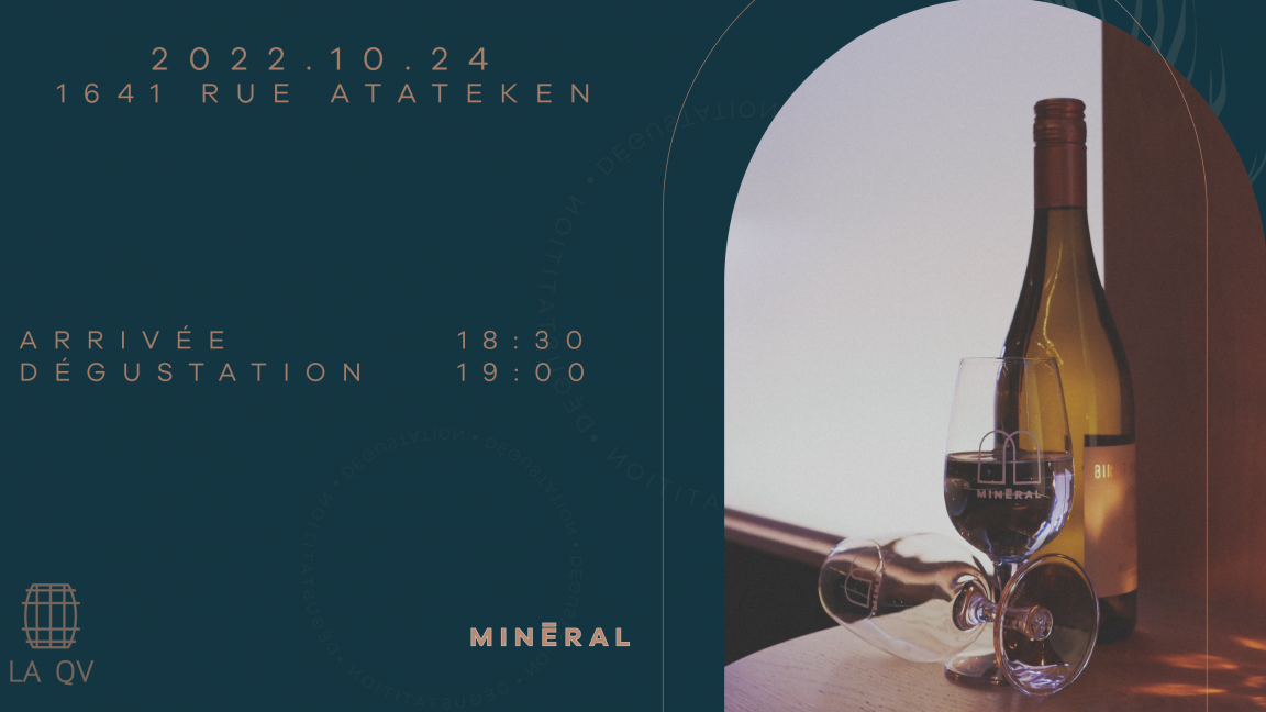 Bar Minéral x LA QV présente Dégustation de vin - Voyage en Europe de l ...