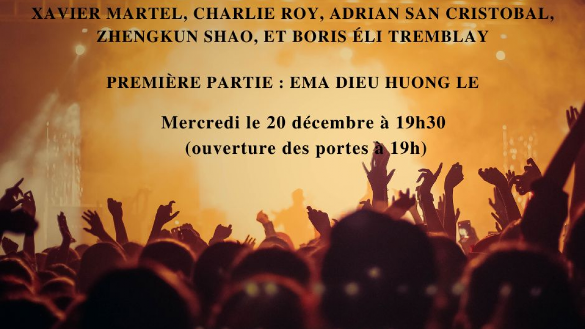 Collège Charles-Lemoyne présente Spectacle Rock Band - 20 décembre 2023 ...