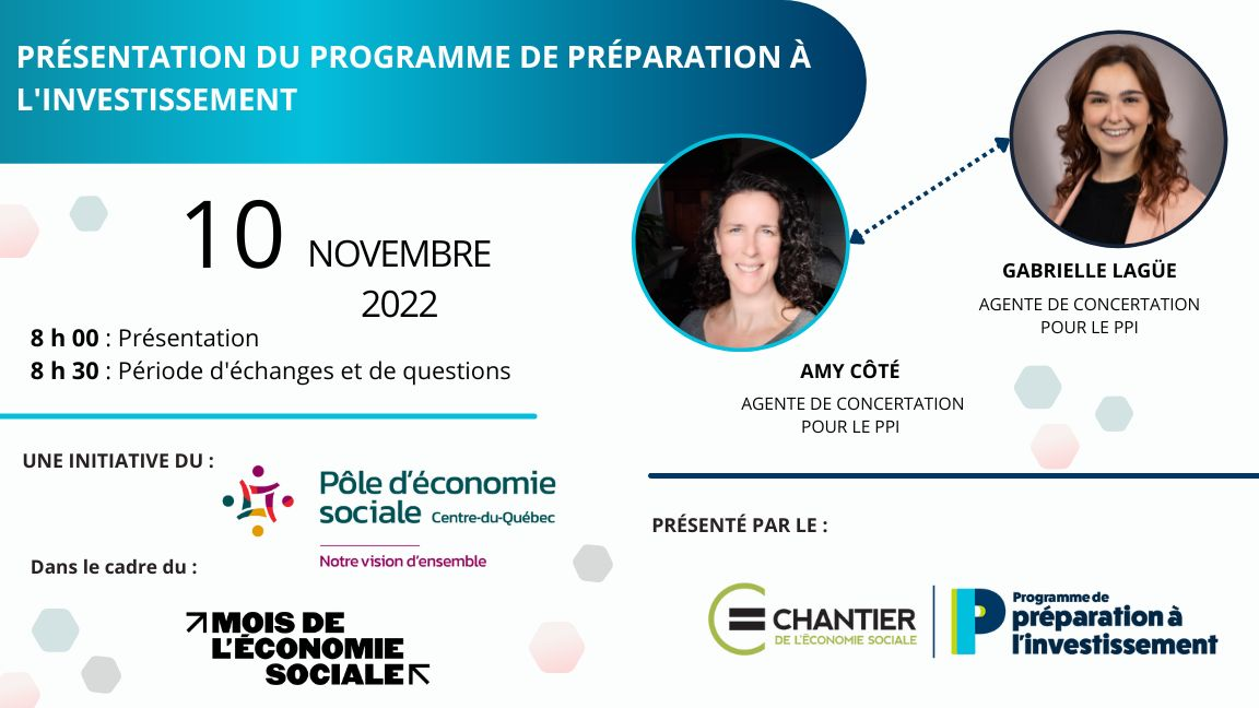 Pôle d'économie sociale du Centre-du-Québec présente Déjeuner-causerie ...