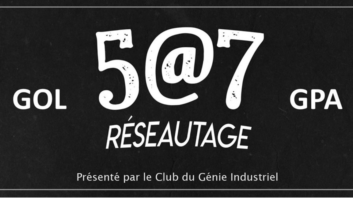 GI-ÉTS présente 5@7 Réseautage GOL & GPA - 21 mars 2019 - Salon des ...