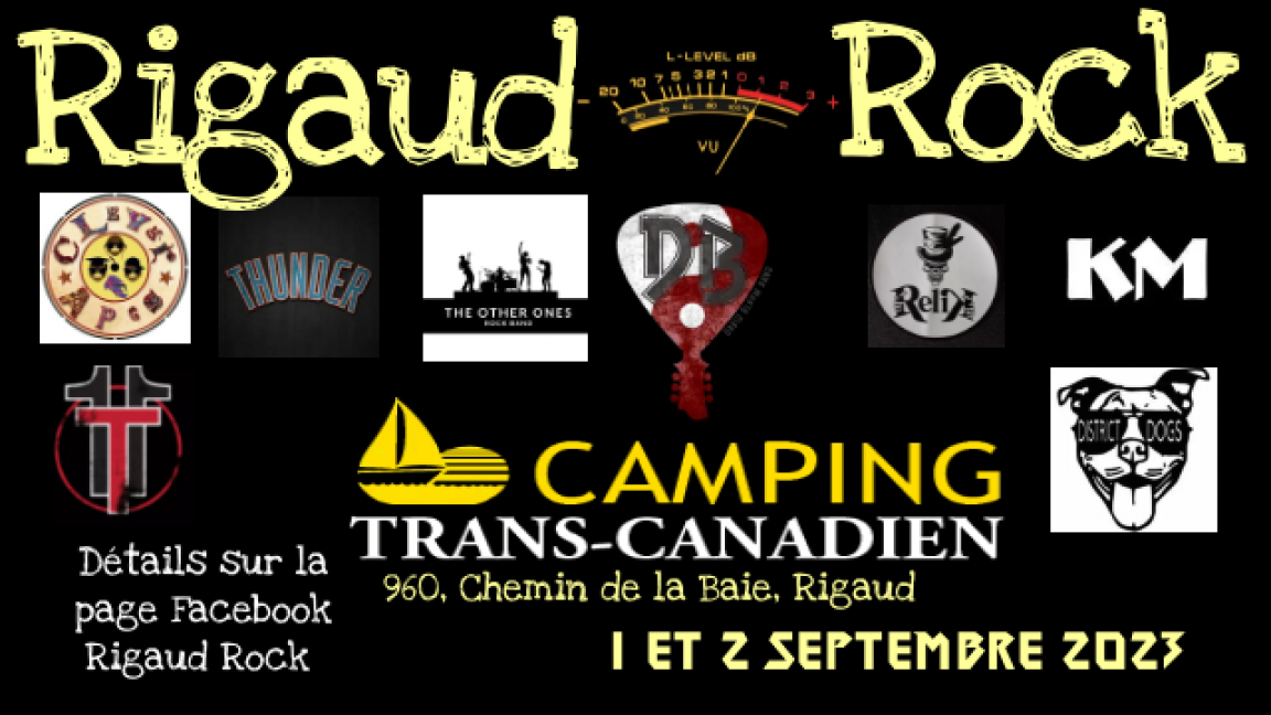 Ron Sirard présente Rigaud Rock - 1er et 2 septembre 2023 ...