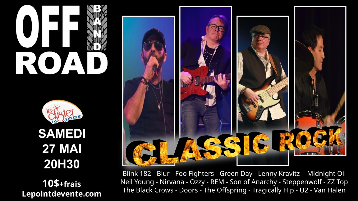 Le Cluster Bar Spectacle présente Off road band - 27 mai 2023 - Bar ...