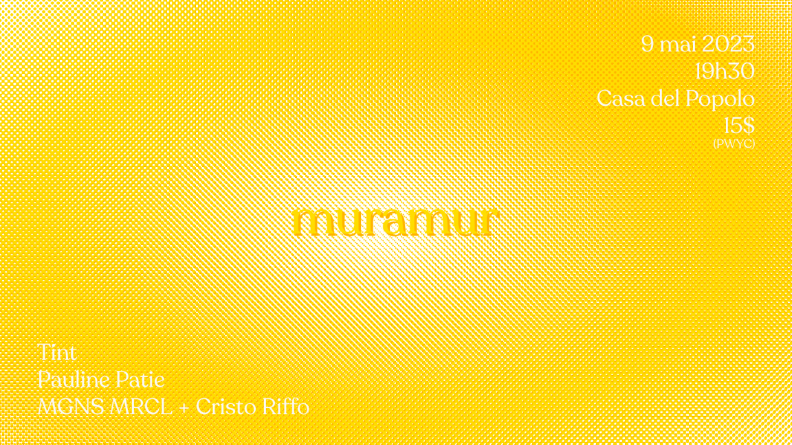 muramur - 9 mai 2023 - Casa Del Popolo, Montréal, QC - Lepointdevente.com