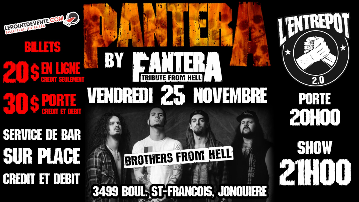 Production Brothers From Hell présente Spectacle retour - 25 novembre ...