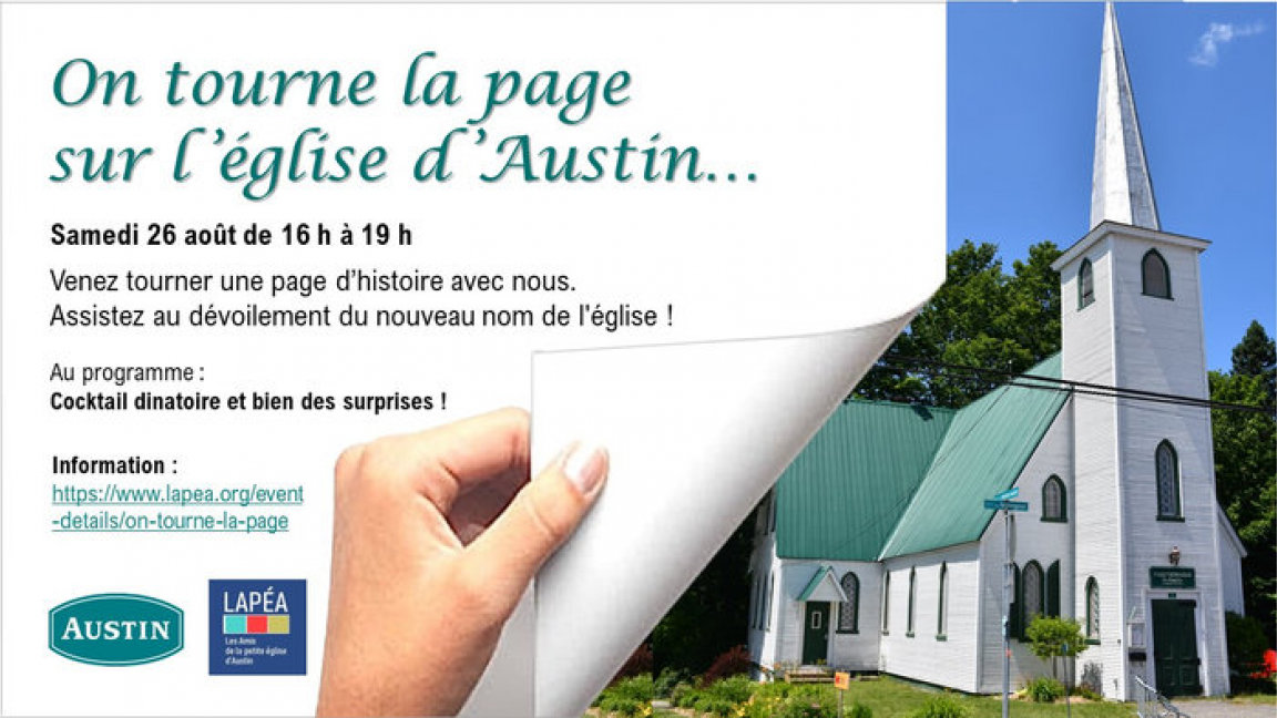 LAPÉA et la municipalité d'Austin présente On tourne la page sur l ...