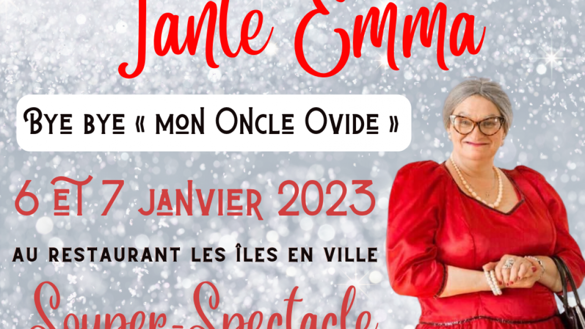 KJ Productions présente Tante Emma, Bye bye 2022 au restaurant Les Îles ...