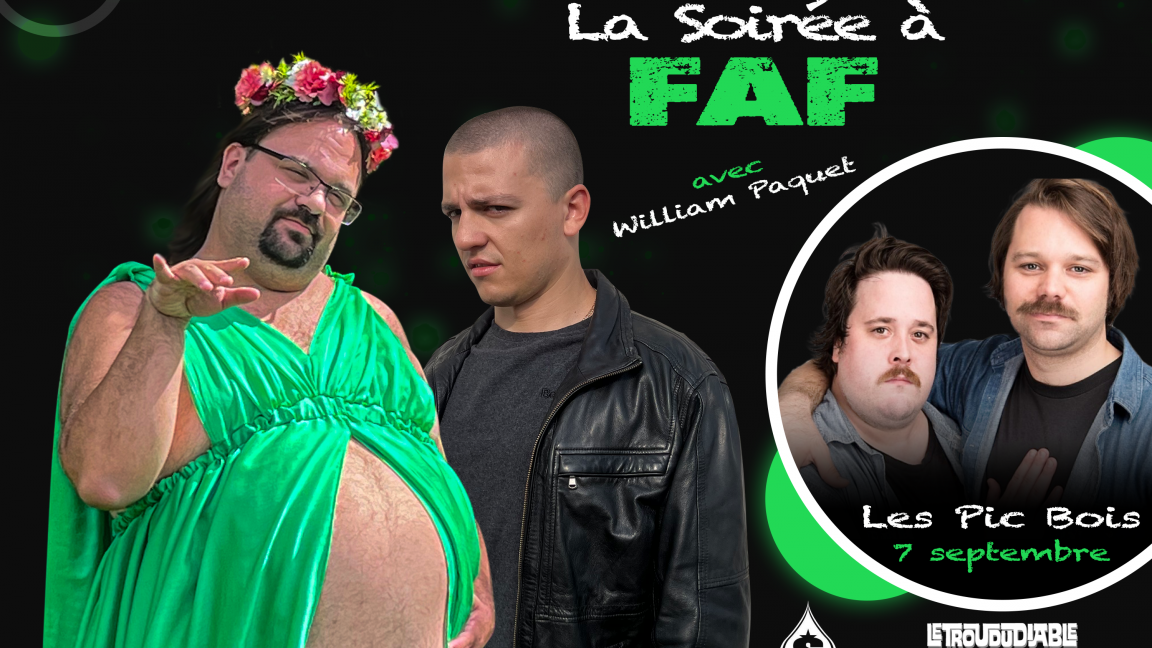 Les Productions de la Martinière présentent La Soirée d’humour à Faf ...