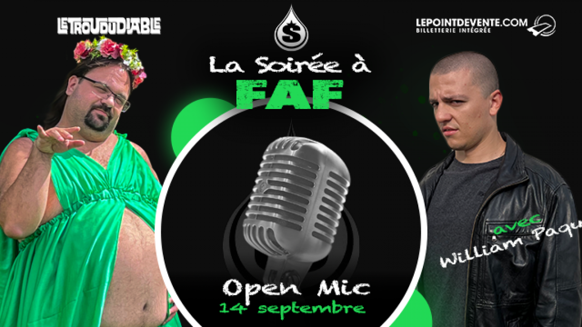 Les Productions de la Martinière présentent La Soirée d’humour à Faf ...