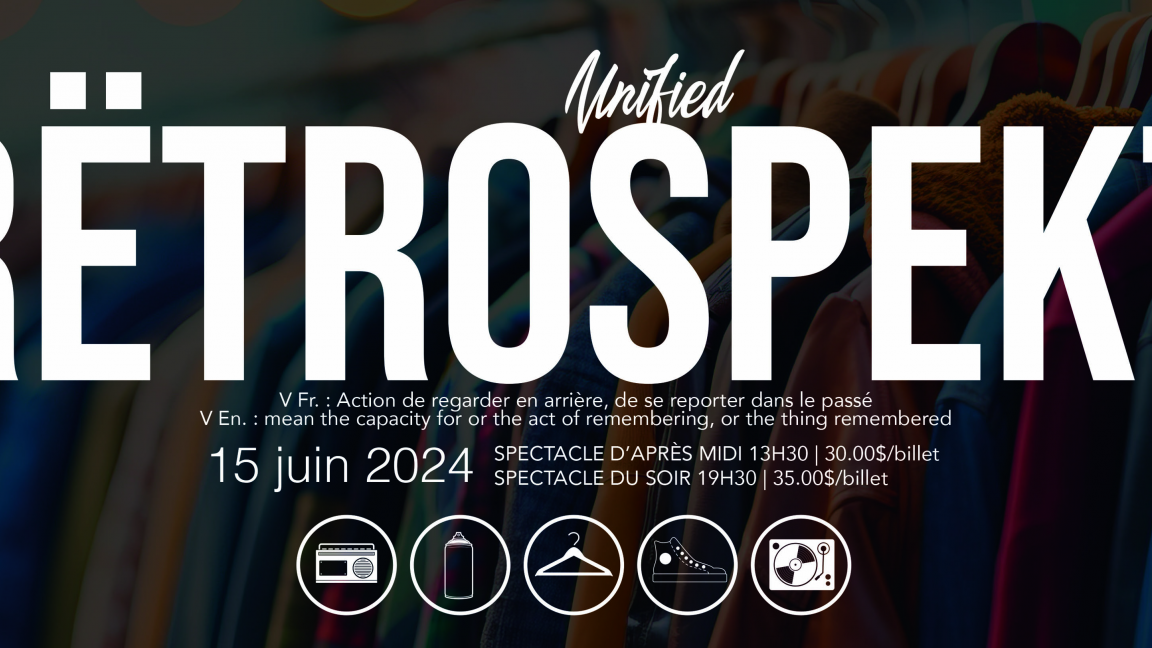 Studio Unified présente RËTROSPEKT - 15 juin 2024 - Salle Jean-Michel-Bergot, Ste-Thérèse, QC ...