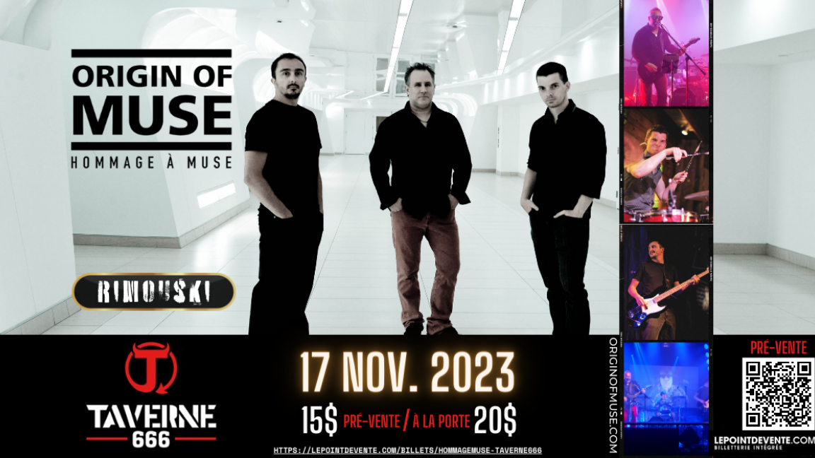 Origin of Muse et Taverne 666 présentent Spectacle Hommage à Muse avec ...