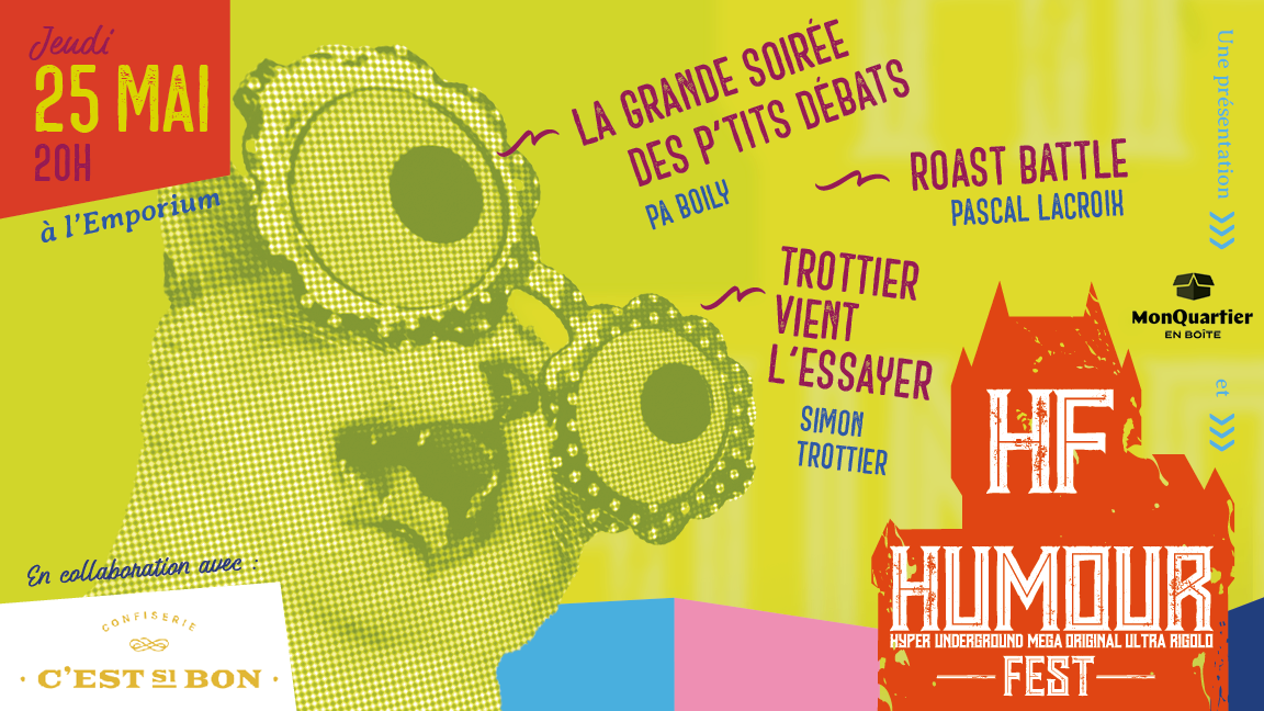 Groupe Cinglé présente HUMOUR Fest - jeudi - 25 mai 2023 - Atelier 256 ...