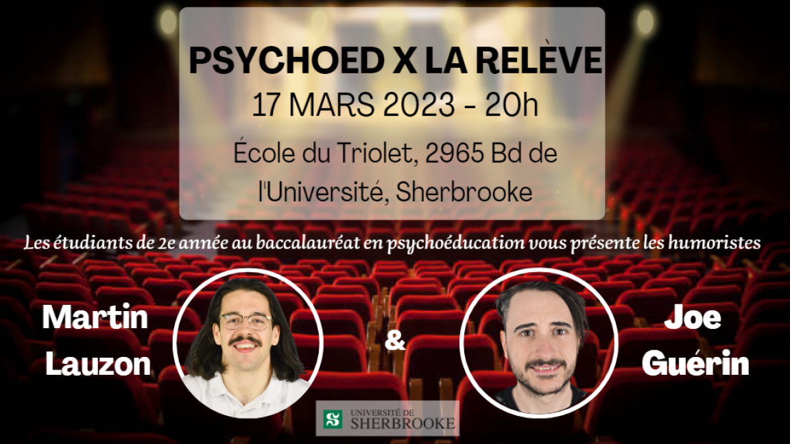 Baccalauréat en psychoéducation UDES 2021-2024 présente Psychoed X La ...